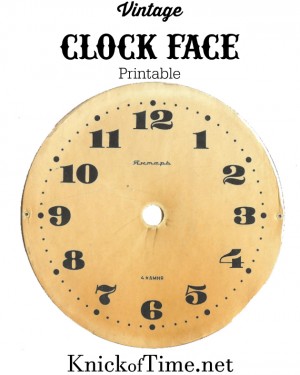 Antique Graphics Wednesday - Clock Faces - Knick of Time
