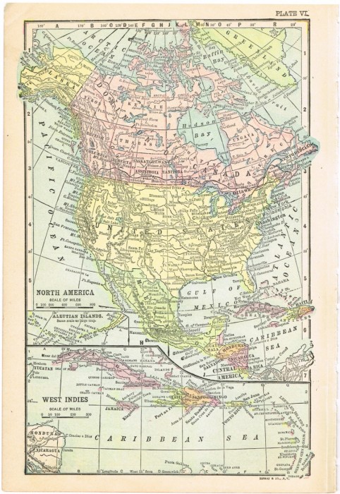 Antique Graphics Wednesday - 1900's Maps of the World & ALL 50 States ...