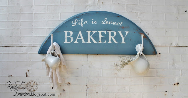 LIFE IS SWEET - Bakery Sign and Coat Rack - Knick of Time