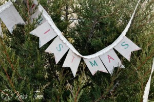 Burlap Christmas Banner Printable - 12 Days of Christmas {Day 8 ...
