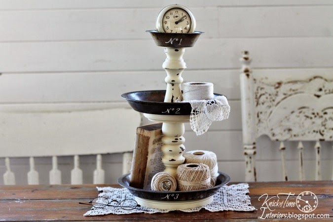 Repurposed Baking Pans Tiered Stands ~ Numbered Versions - Knick of Time