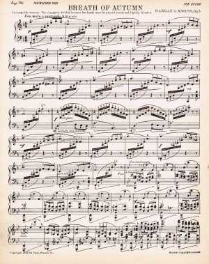 Autumn Printable Antique Sheet Music via KnickofTime.net