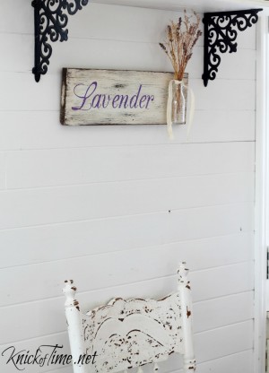 DIY Lavender sign - Knick of Time