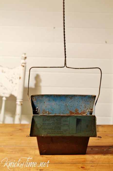 Salvaged Farmhouse Flower Holder at KnickofTime.net