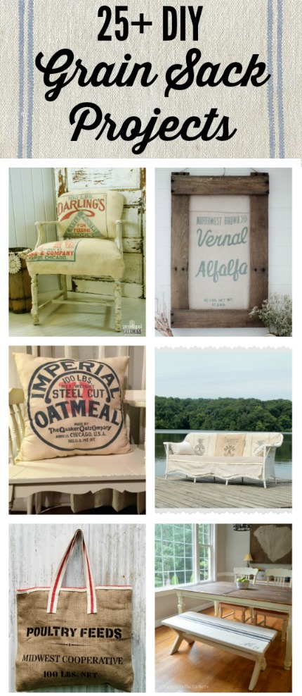 Farmhouse Friday #13 - Grain Sacks, Feed Bags and Burlap Bags - Knick ...