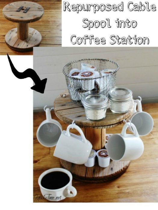 Cable Spool Coffee Station - Knick of Time