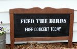 Easy Garden Sign for Bird Lovers with Rustic Cheater No Build Frame ...