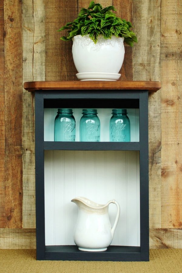 Thrifted Cabinet into Farmhouse Style Bookcase - Knick of Time