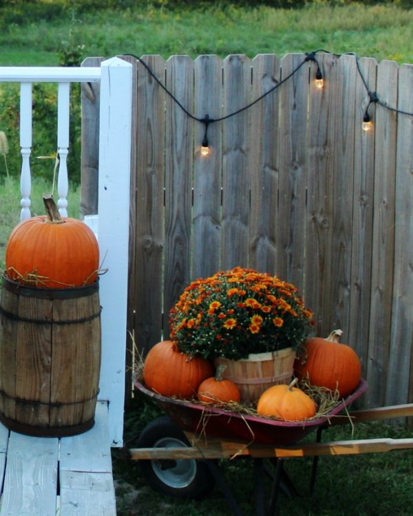 My Own Fall Pumpkin Patch Porch and a DIY Sign - Knick of Time