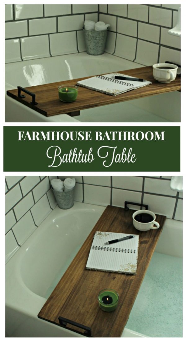 DIY Bathtub Tray Table: Bathroom Remodel Project - Knick of Time