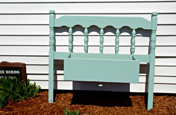 Repurposed Headboard Farmhouse Flower Planter - Knick of Time
