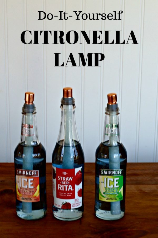 Repurposed Bottles Citronella Candles for Picnics or Camping