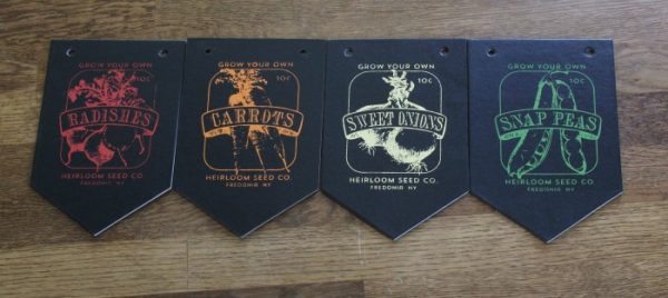 Chalk Art Seed Packet Banner DIY - Knick of Time