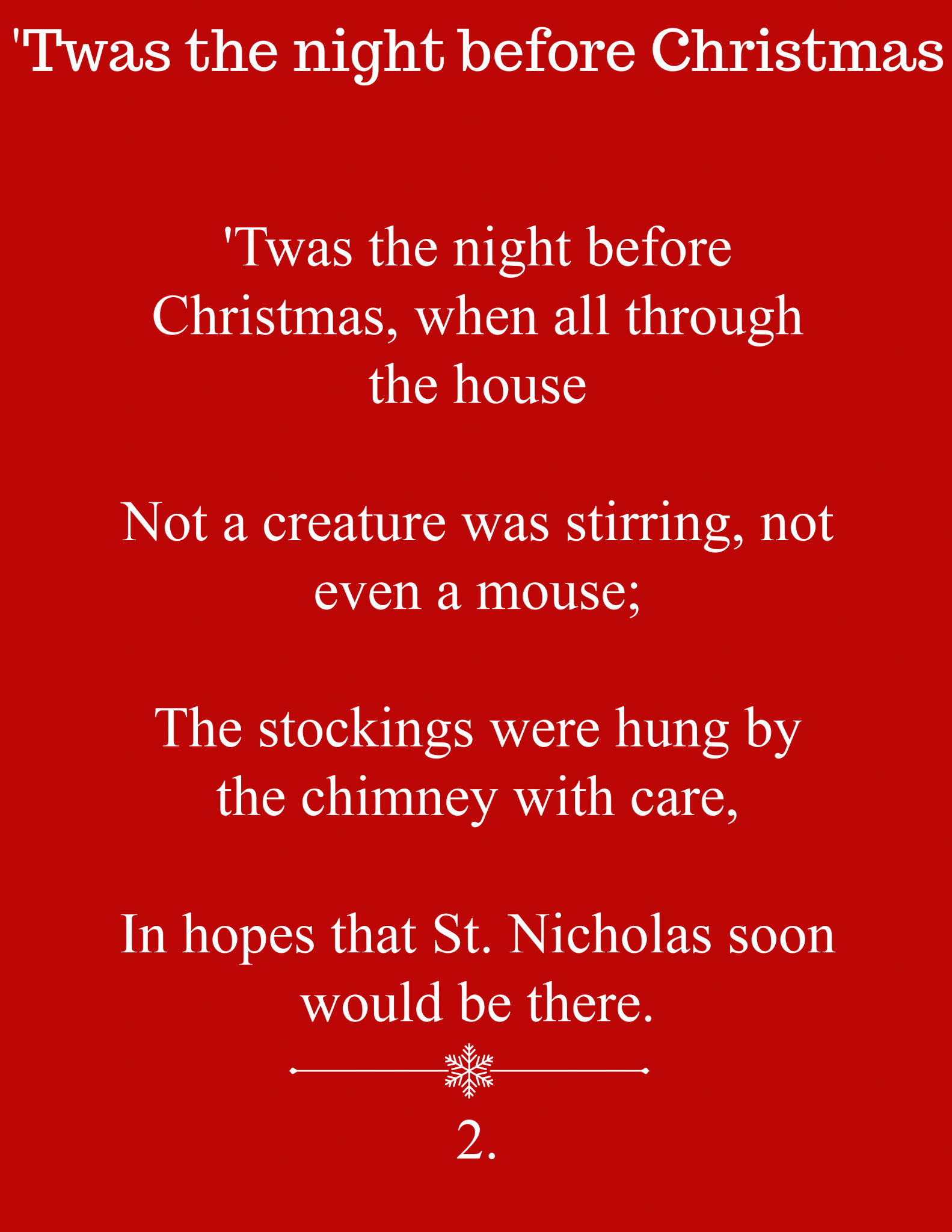 Christmas Sign Twas the Night Before Christmas DIY - Knick of Time